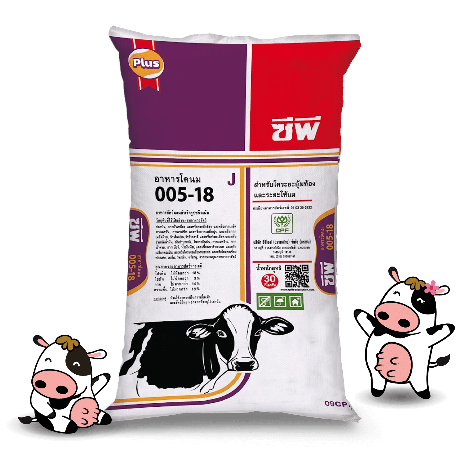 อาหารโคนม ซีพี 005-18jPlus - CPF Feed Solution